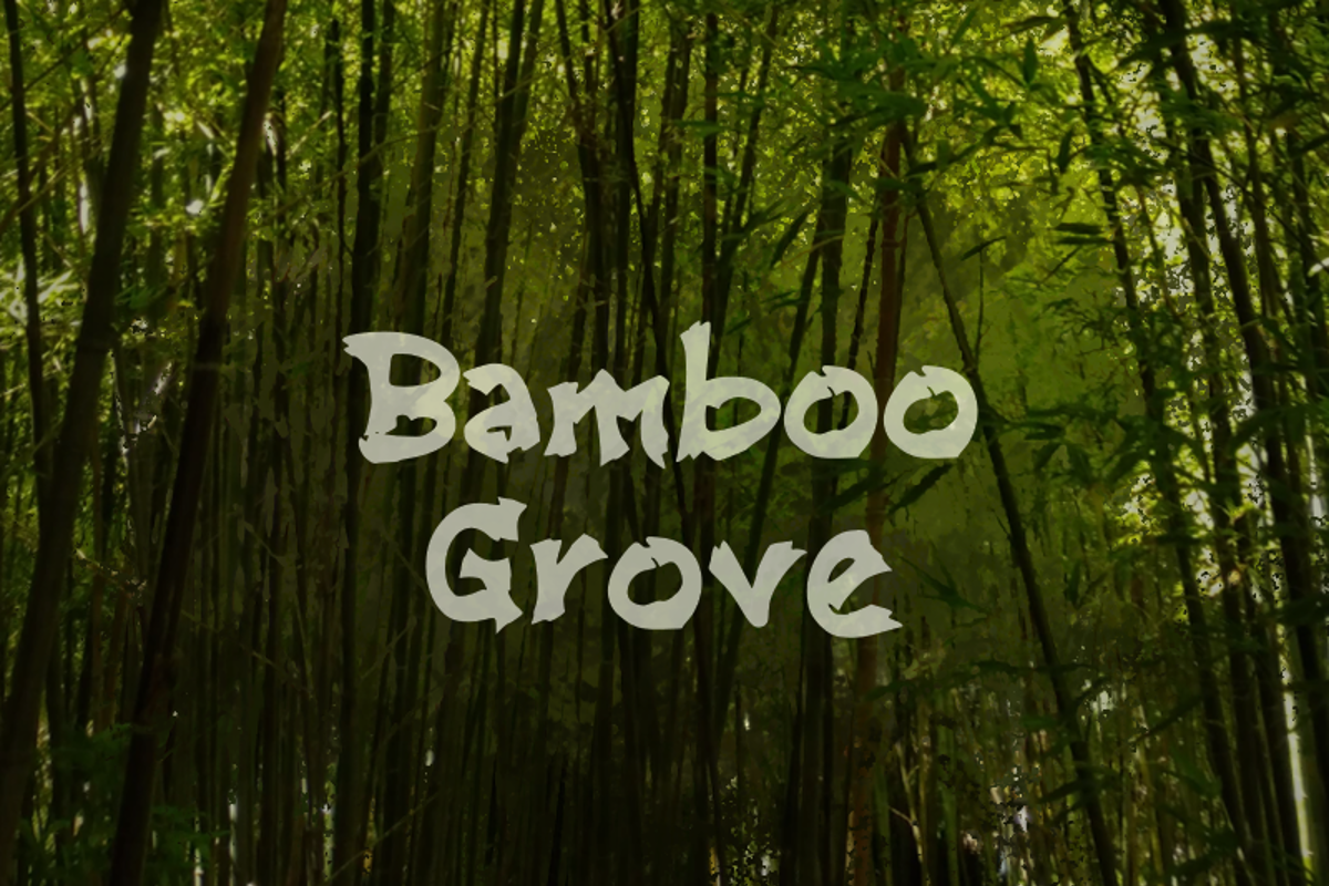 B Bamboo Grove Font | wepfont | FontSpace