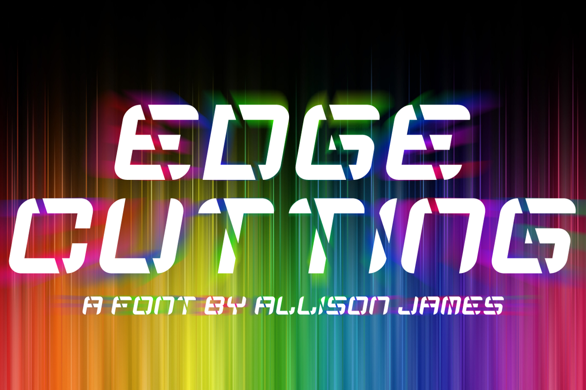 Edge Cutting Font | Chequered Ink | FontSpace