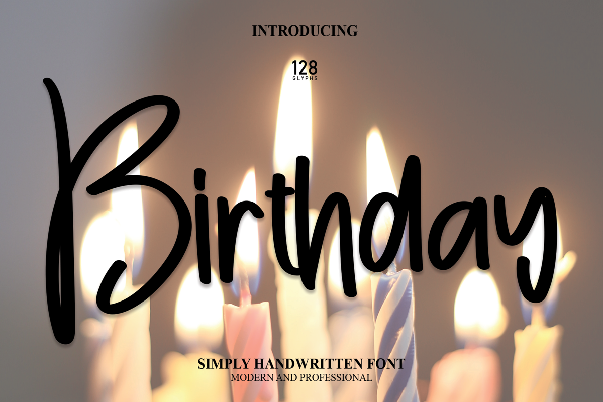 Birthday Font | scratchones_creative | FontSpace