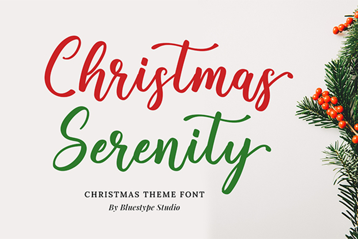 Christmas Serenity Font - Free Download