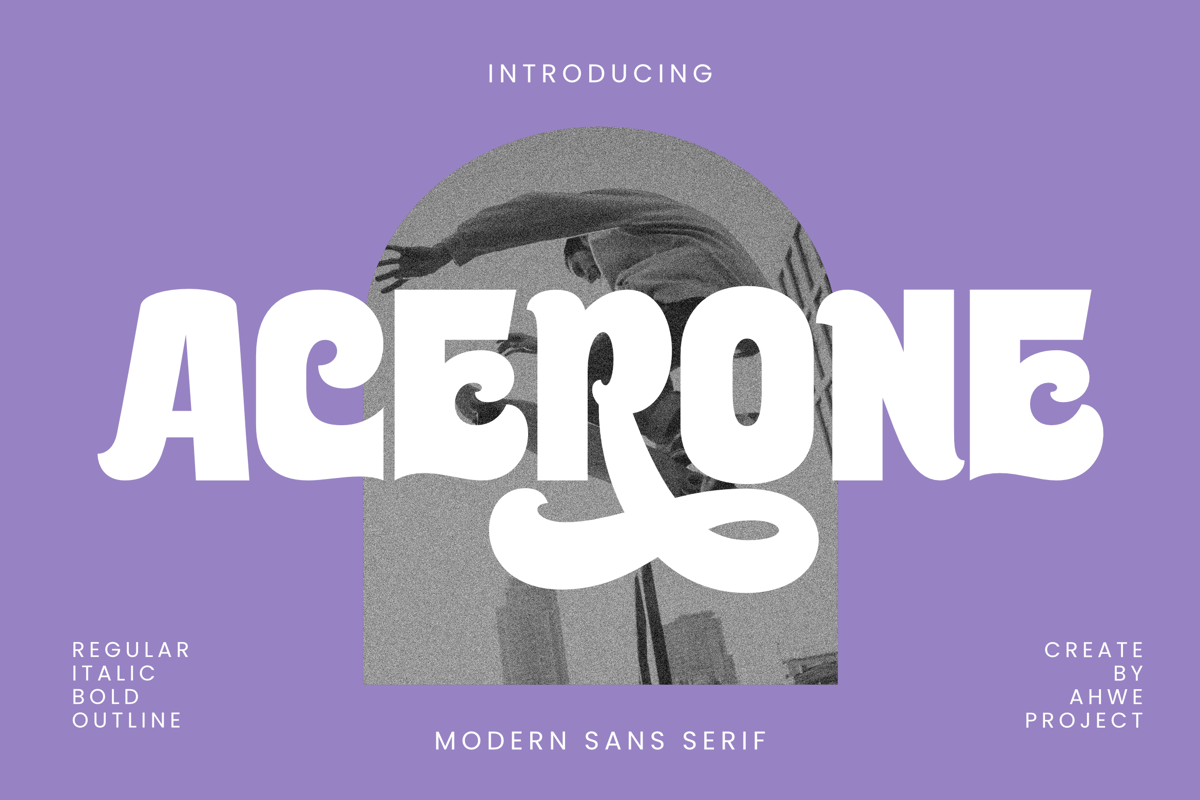 Acerone Font | ahweproject | FontSpace