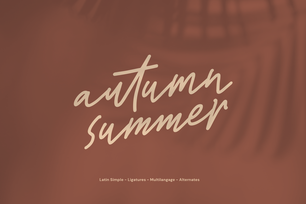 Autumn Summer Font - Free Download