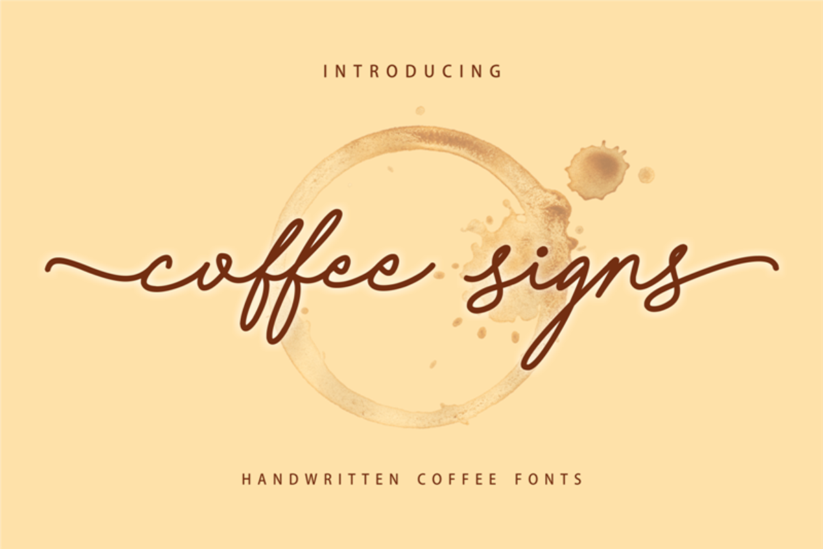 Coffee Signs Font - Free Download