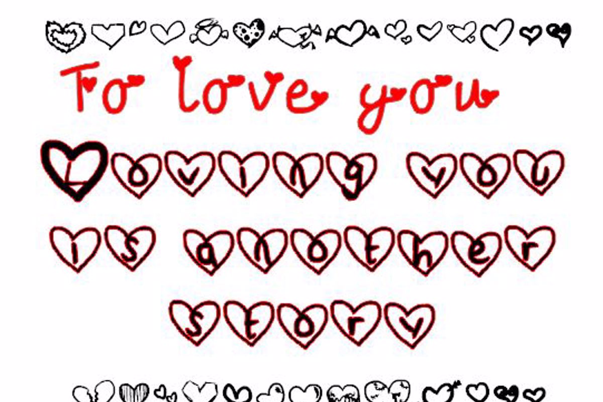 To love you. Font | nicola | FontSpace