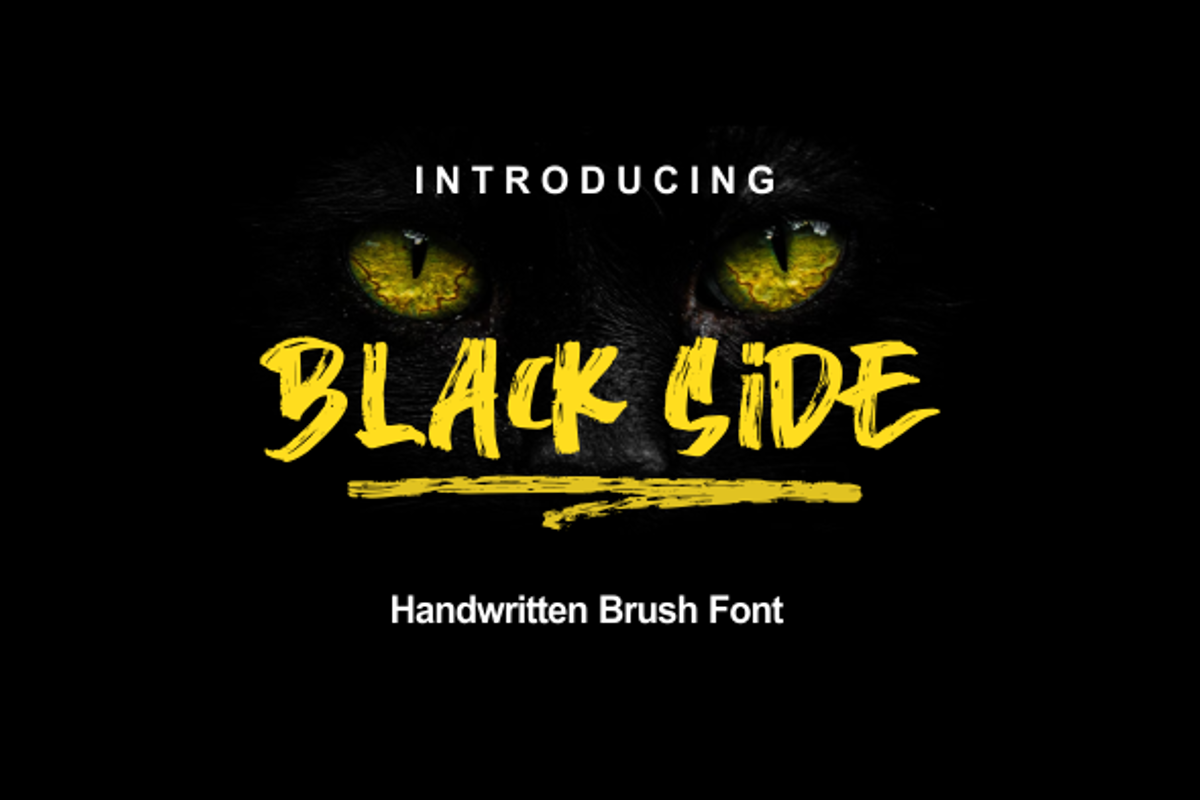 Black Side Font | zamjump | FontSpace