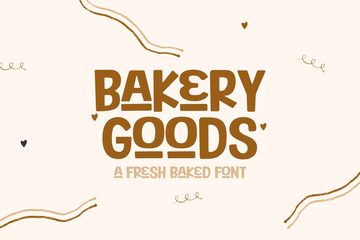 Bakery Goods Font | Niskala Huruf | FontSpace