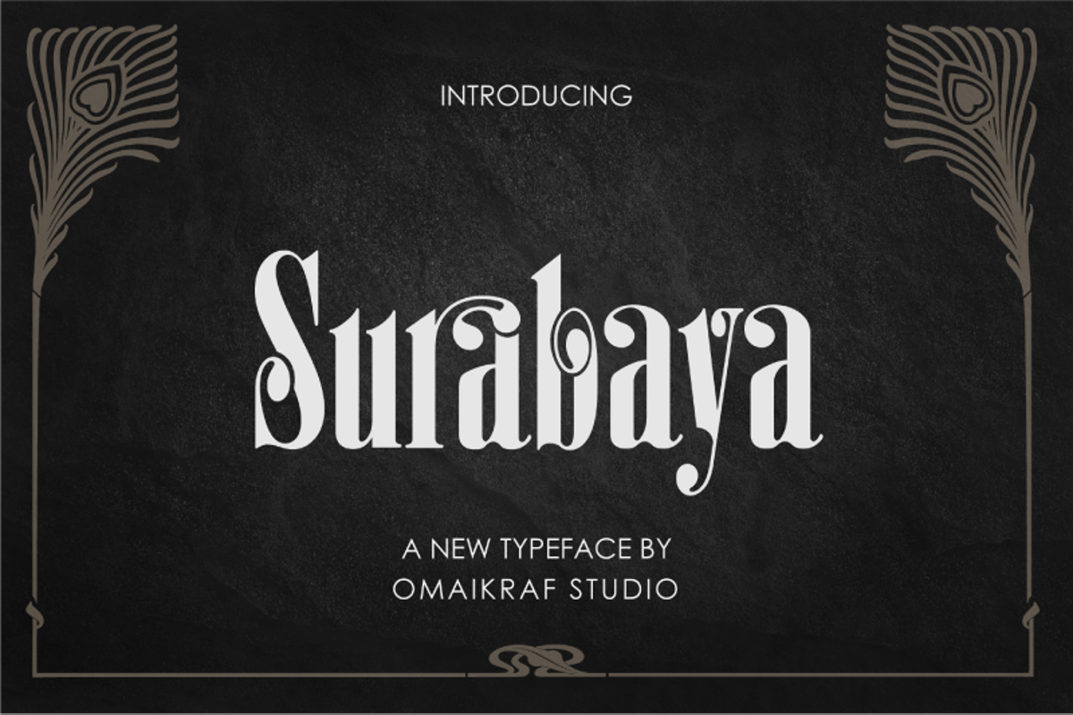 Surabaya Font | omaikraf | FontSpace