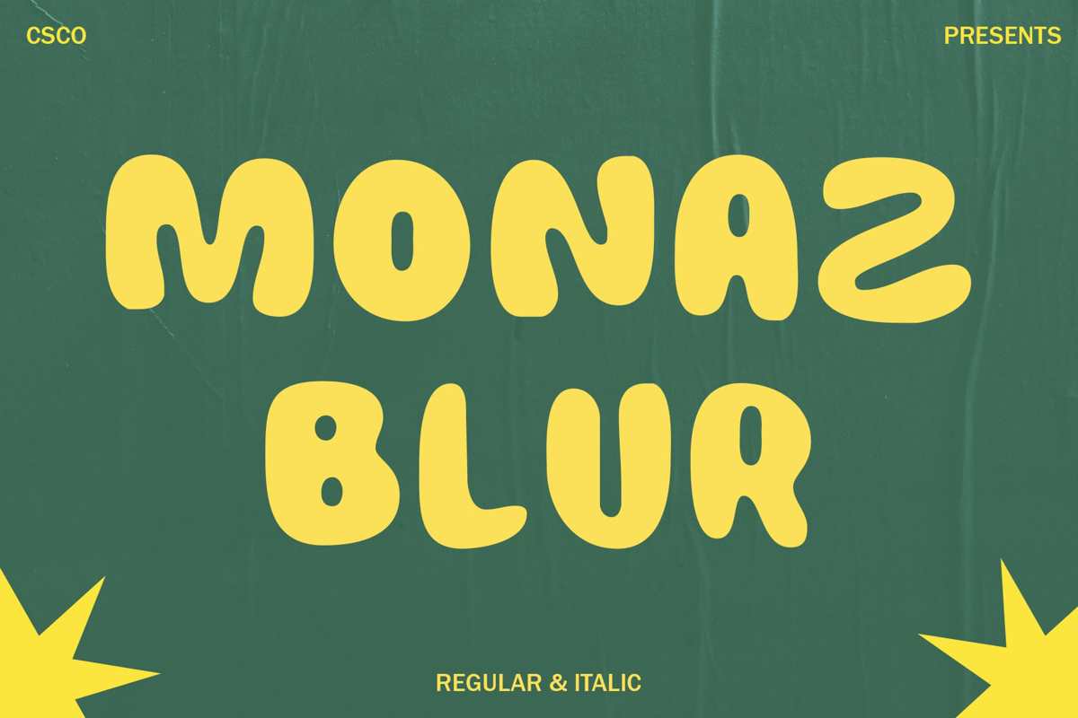 Monaz Blur Font - Free Download