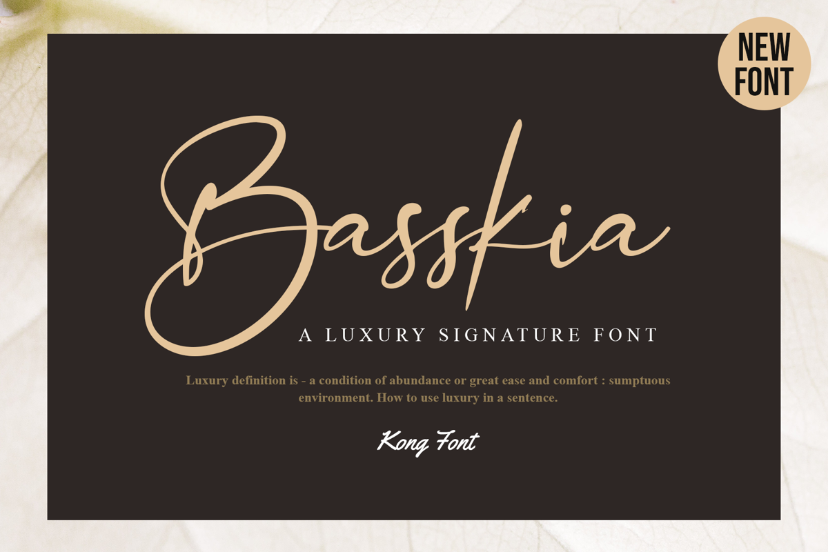 Basskia Font | Fontkong | FontSpace