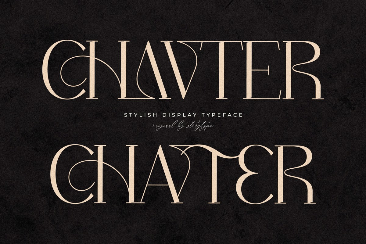 CHAVTER Font | Storytype Studio | FontSpace