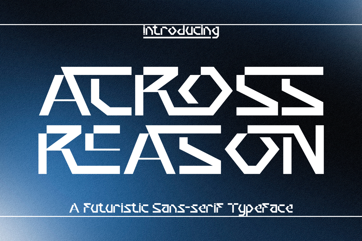 ACROSS REASON Font | 177Studio | FontSpace
