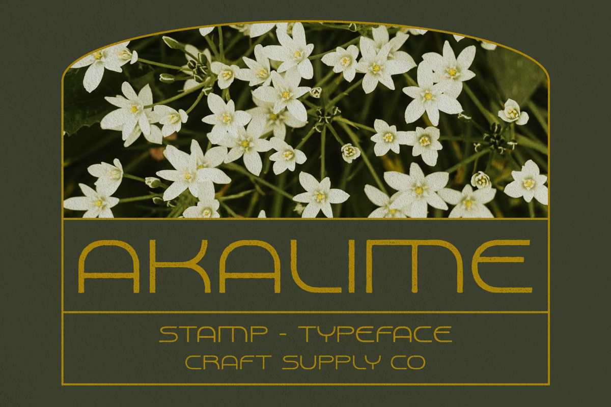 Akalime Stamp Font - Free Download