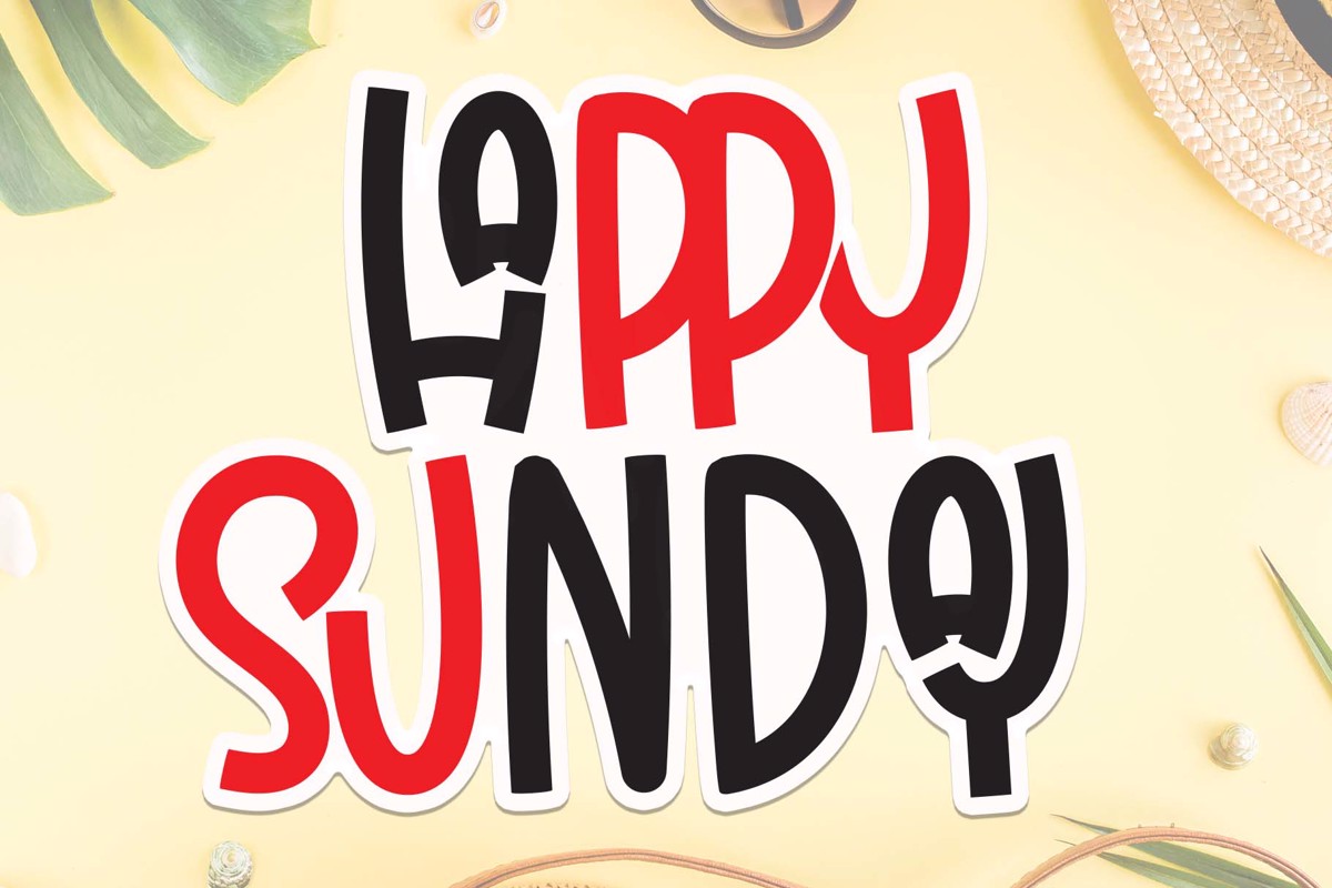 Happy Sunday Font | scratchones_creative | FontSpace