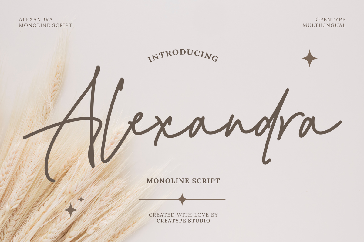 Alexandra Font | Creatype Studio | FontSpace