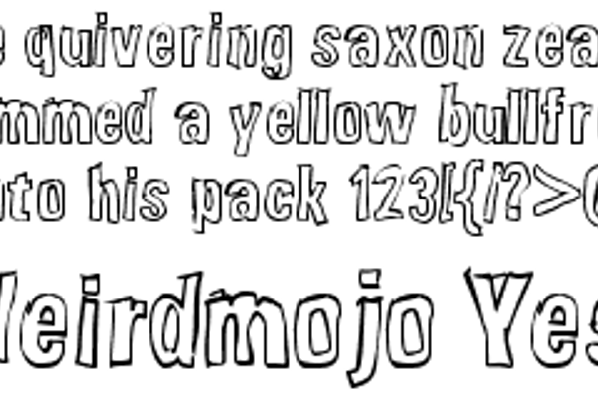 Weirdmojo Font | Grudnuk Creations | FontSpace