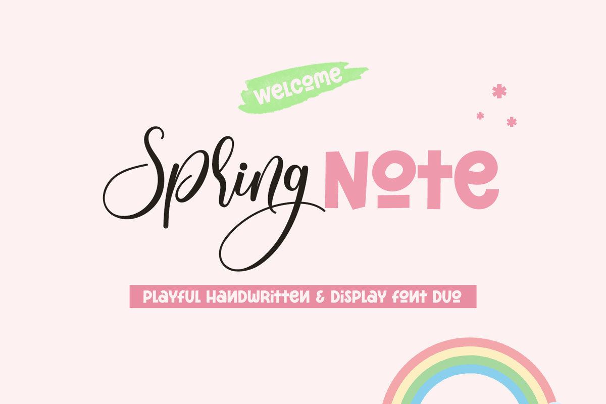 Spring Note Display Font - Free Download