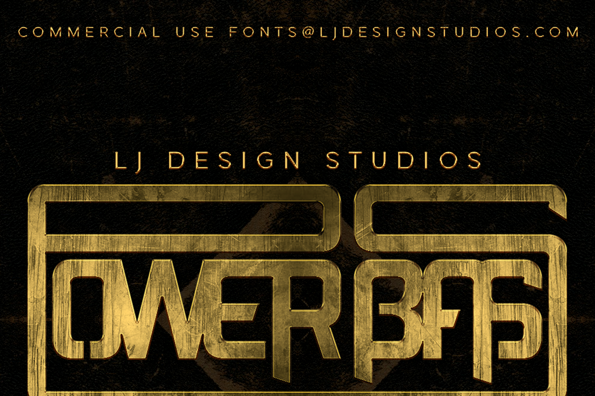 Power Bass Font | LJ Design Studios | FontSpace