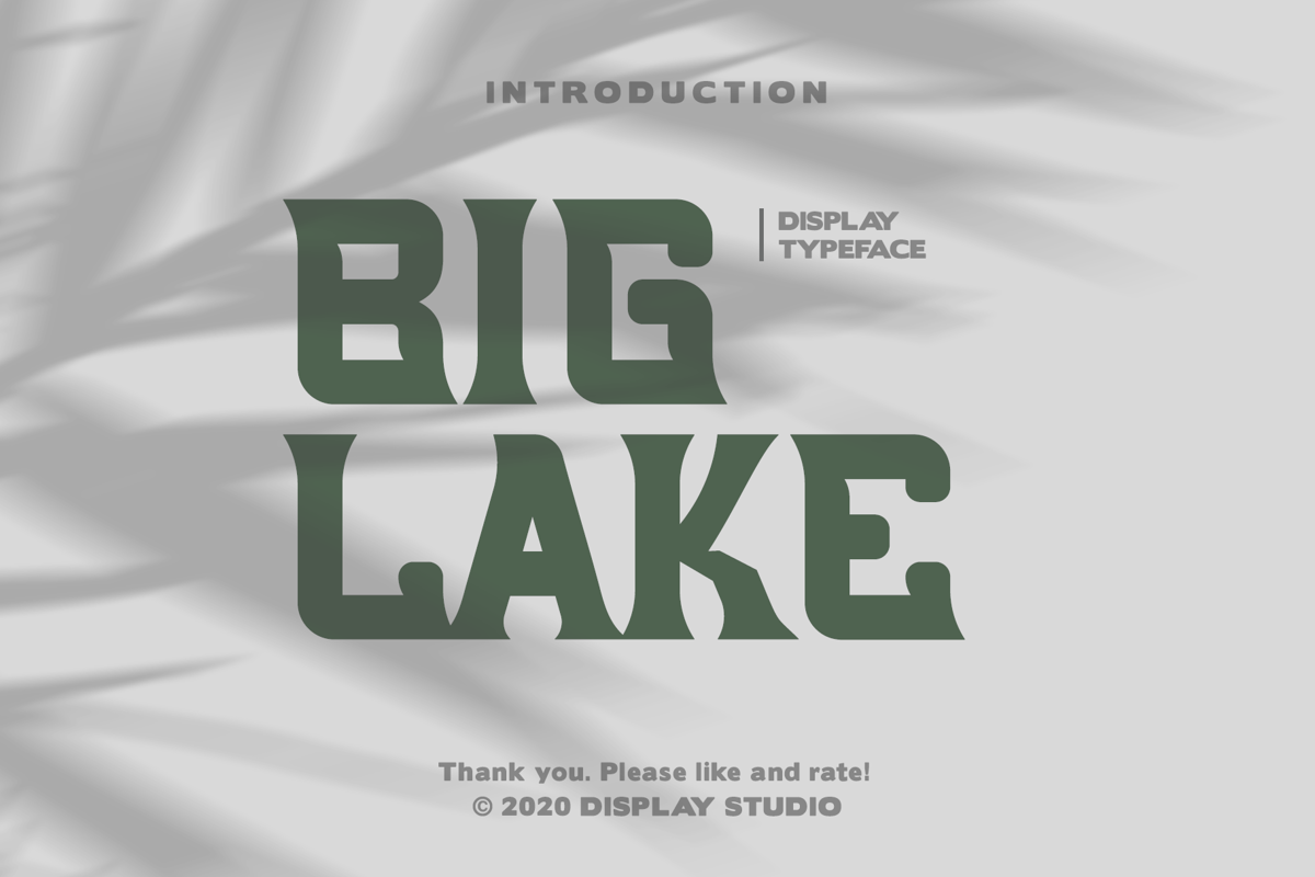 Big Lake Font - Free Download