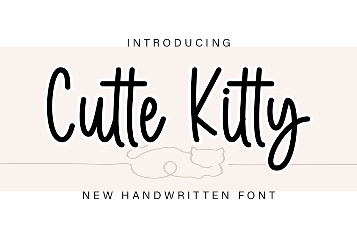 Cutte Kitty Font - Free Download