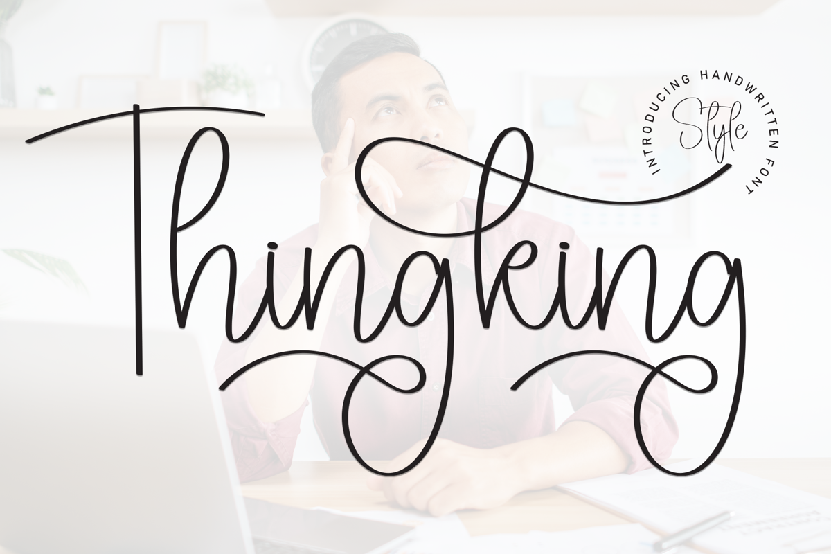 Thingking Font | scratchones_creative | FontSpace