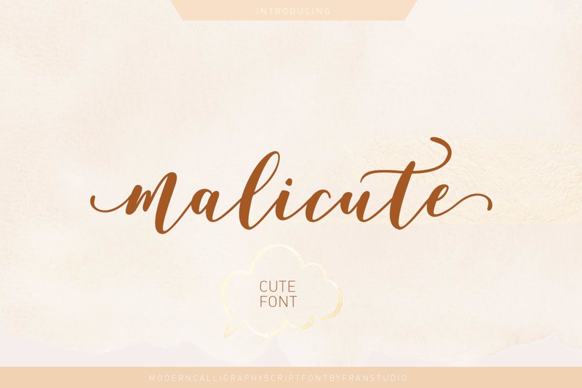 Malicute Script Font | Solidtype | FontSpace