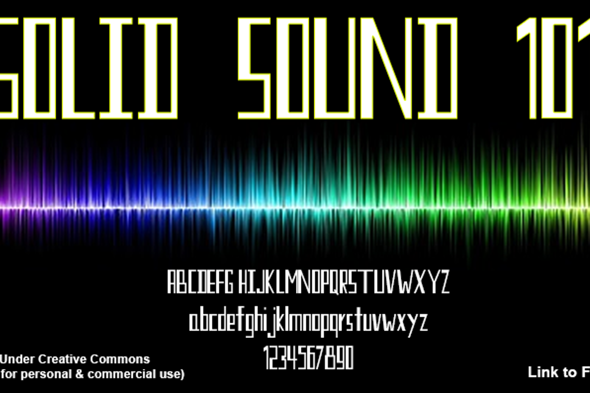 Solid Sound 101 Font | Fonts101 | FontSpace
