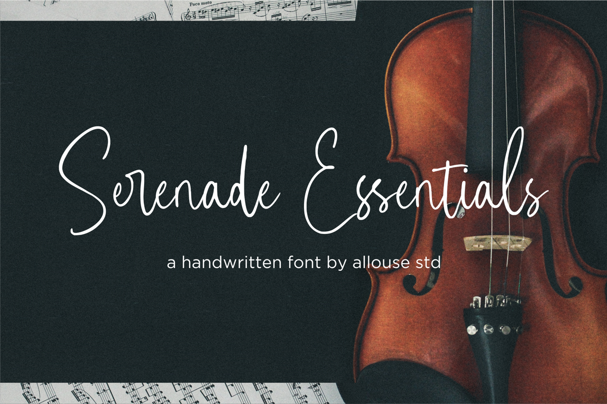 Serenade Essentials Font | Allouse.Studio | FontSpace