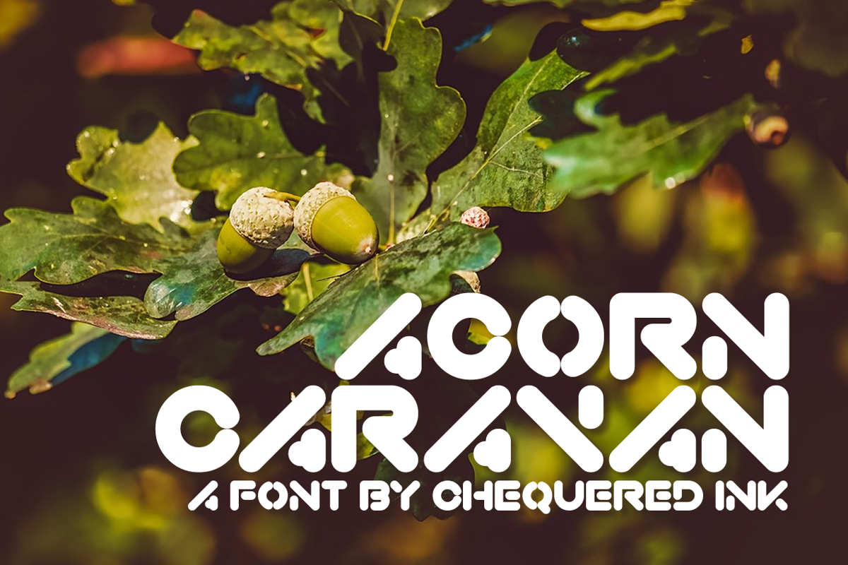 Acorn Caravan Font | Chequered Ink | FontSpace