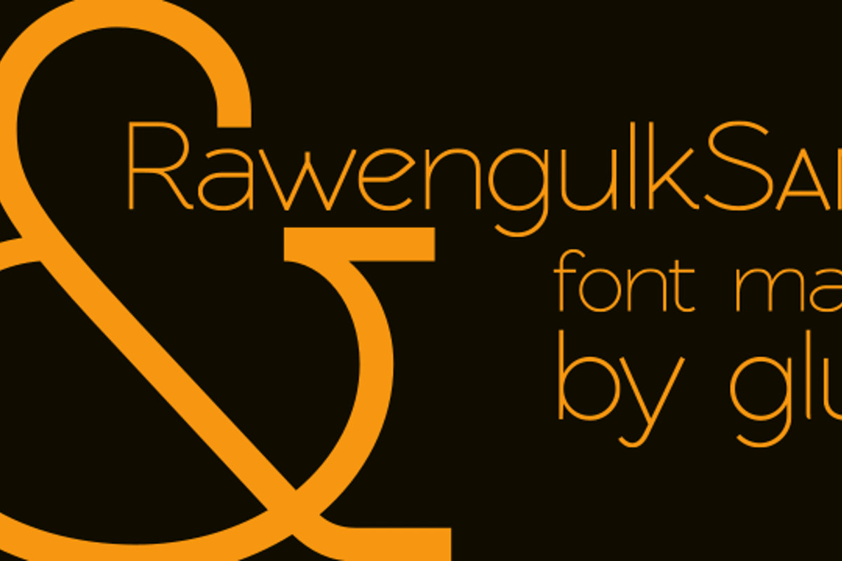 RawengulkSans Font Gluk FontSpace RawengulkSans Font Gluk FontSpace