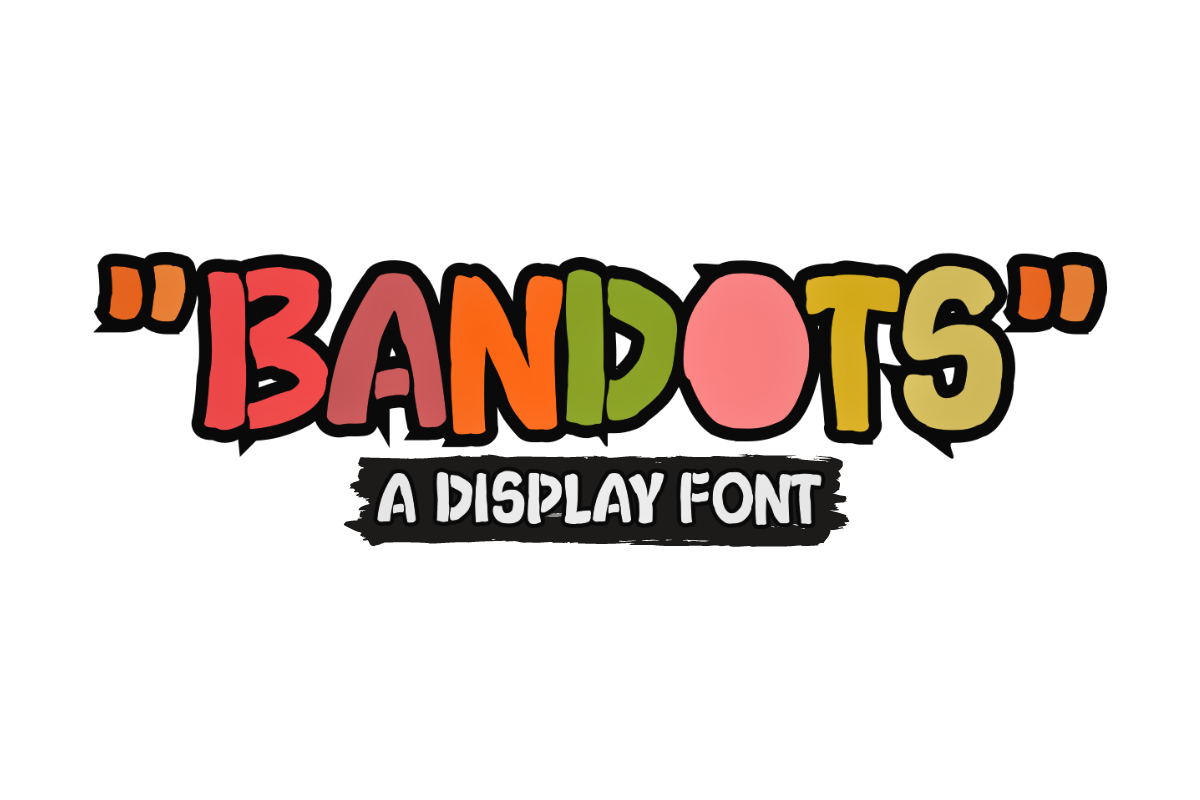Bandots Font | deedeetype | FontSpace