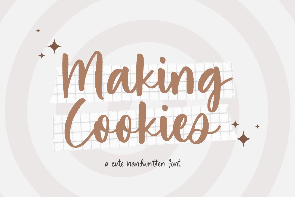 Making Cookies Font - Free Download