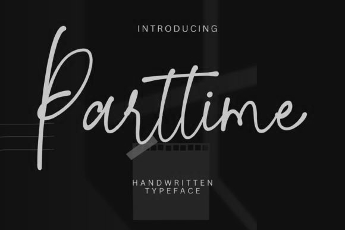 Parttime Handwritten Font | Solidtype | FontSpace