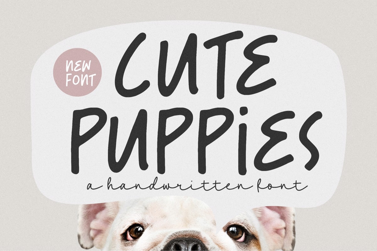 Cute Puppies Font | letterativestudio | FontSpace