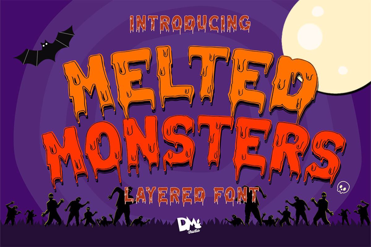Melted Monster Font - Free Download