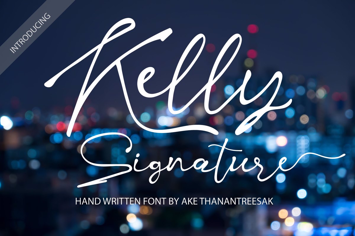 Kelly Signature Font - Free Download