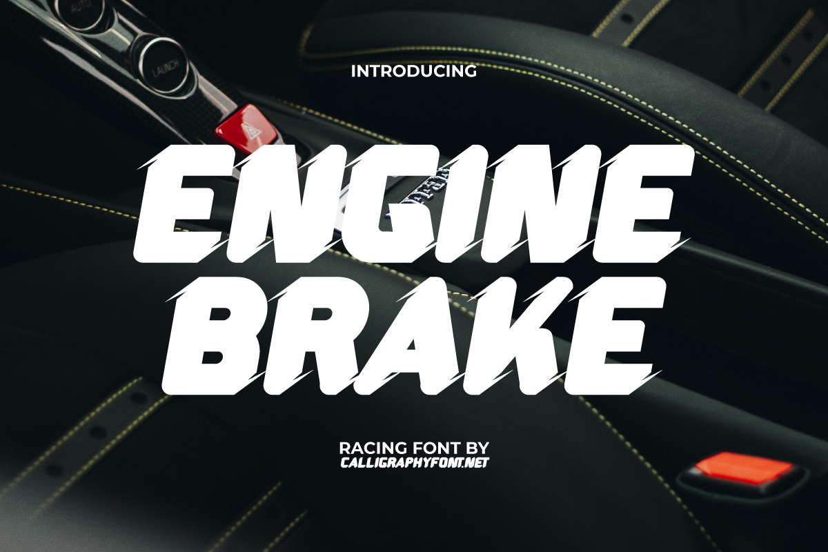 Engine Brake Font | CalligraphyFonts.net | FontSpace