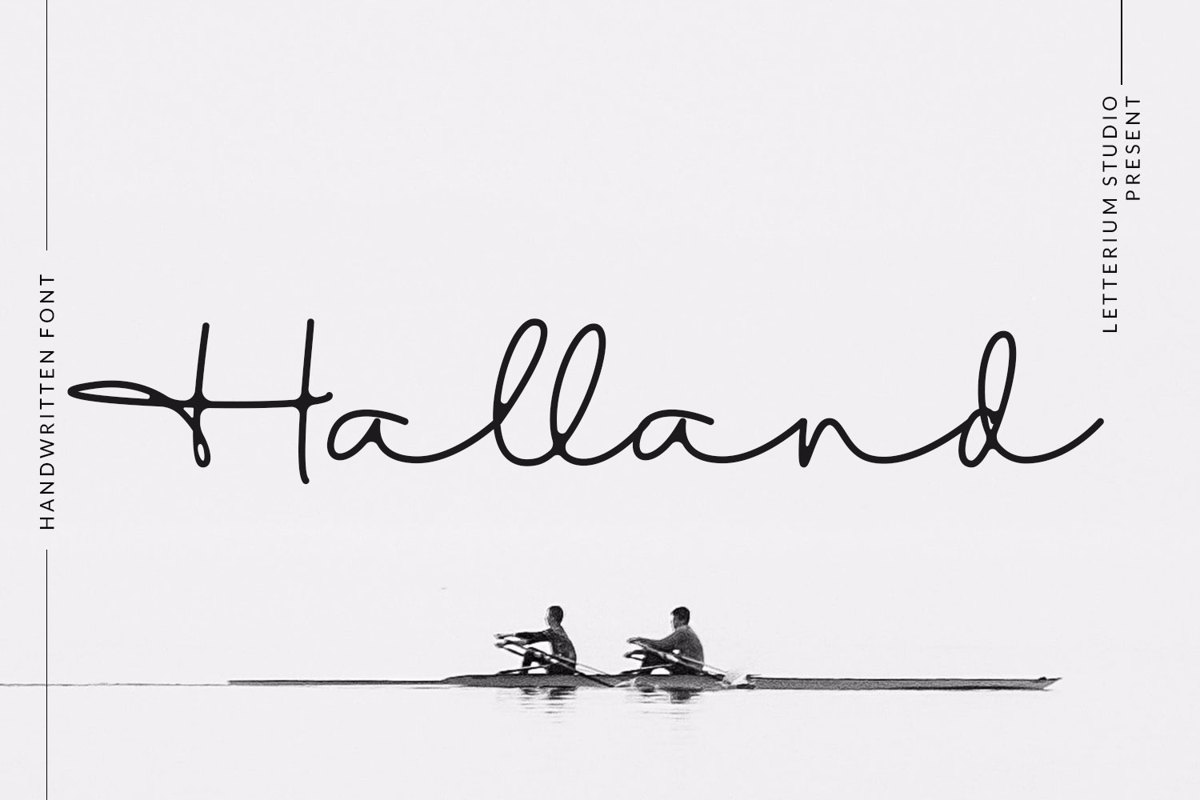 Halland Font | Letterium Studio | FontSpace
