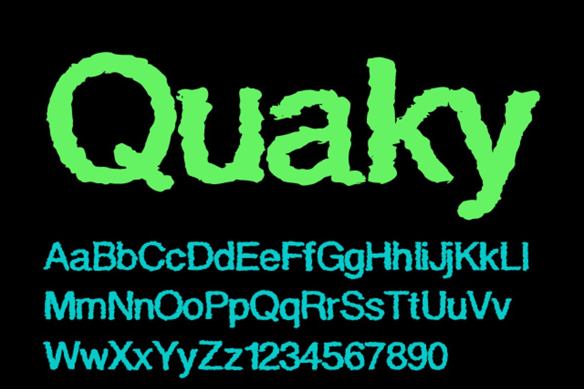 Quaky Font | Shara Weber | FontSpace