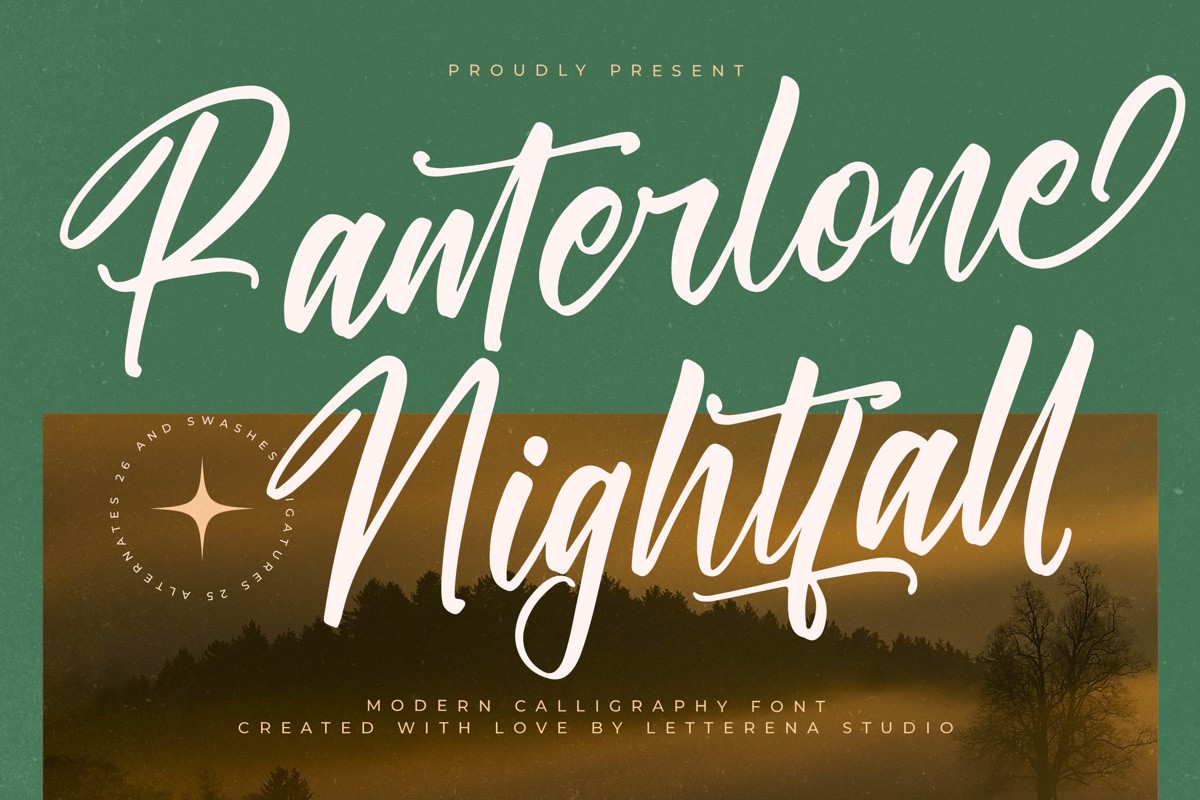 Ranterlone Nightfall VERSI Font - Free Download