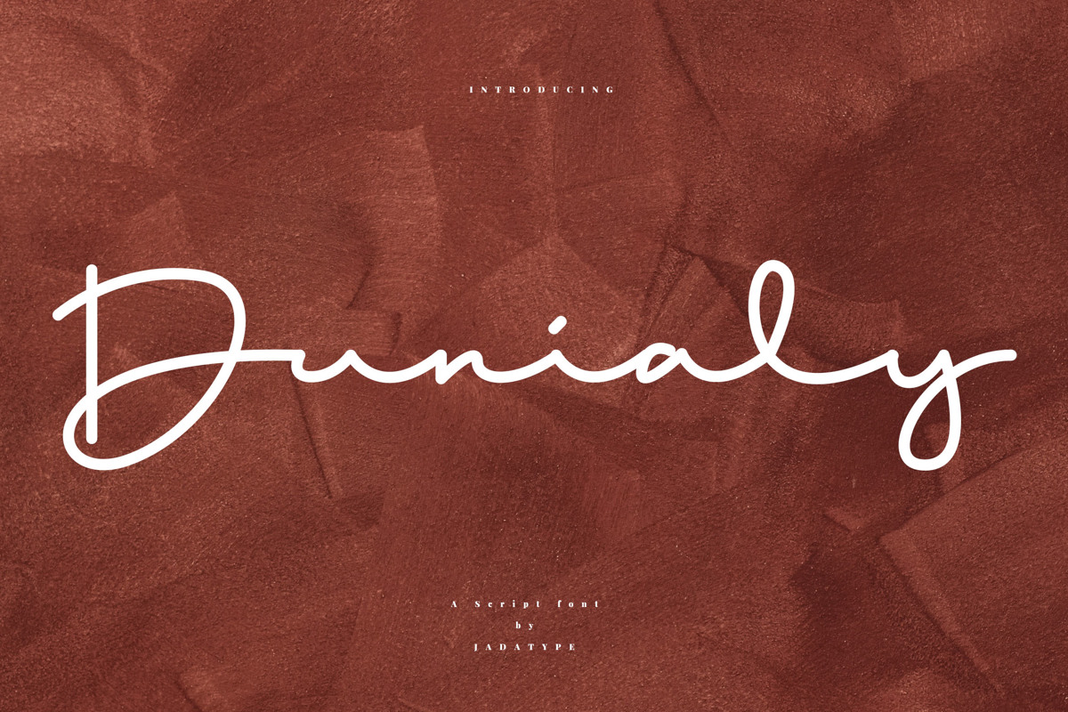 Dunialy Font | jadatype | FontSpace