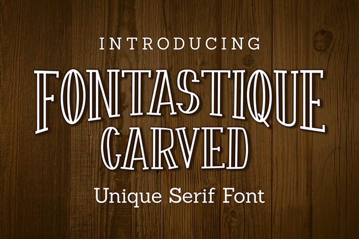 Fontastic Carved Font - Free Download