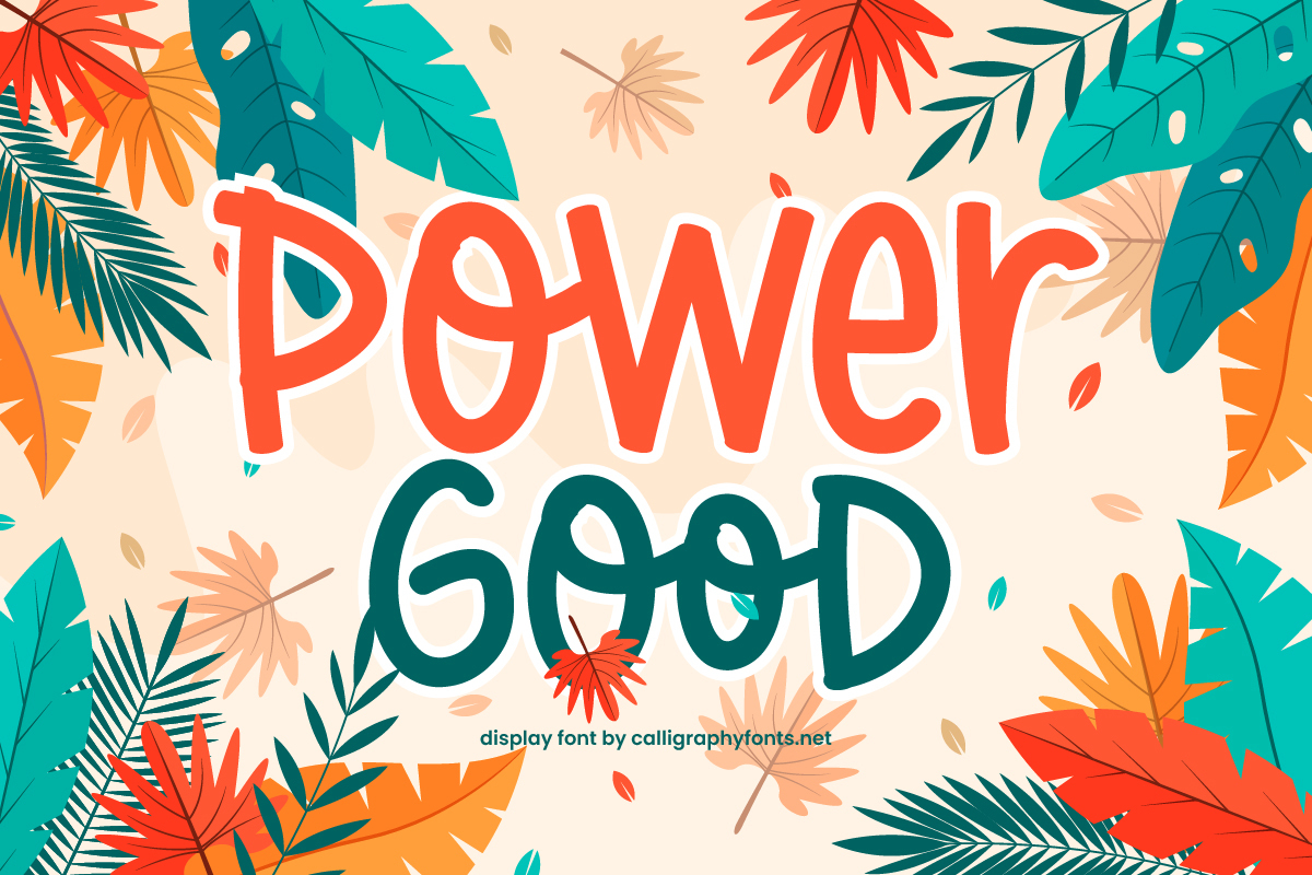 Power Good Font | CalligraphyFonts.net | FontSpace