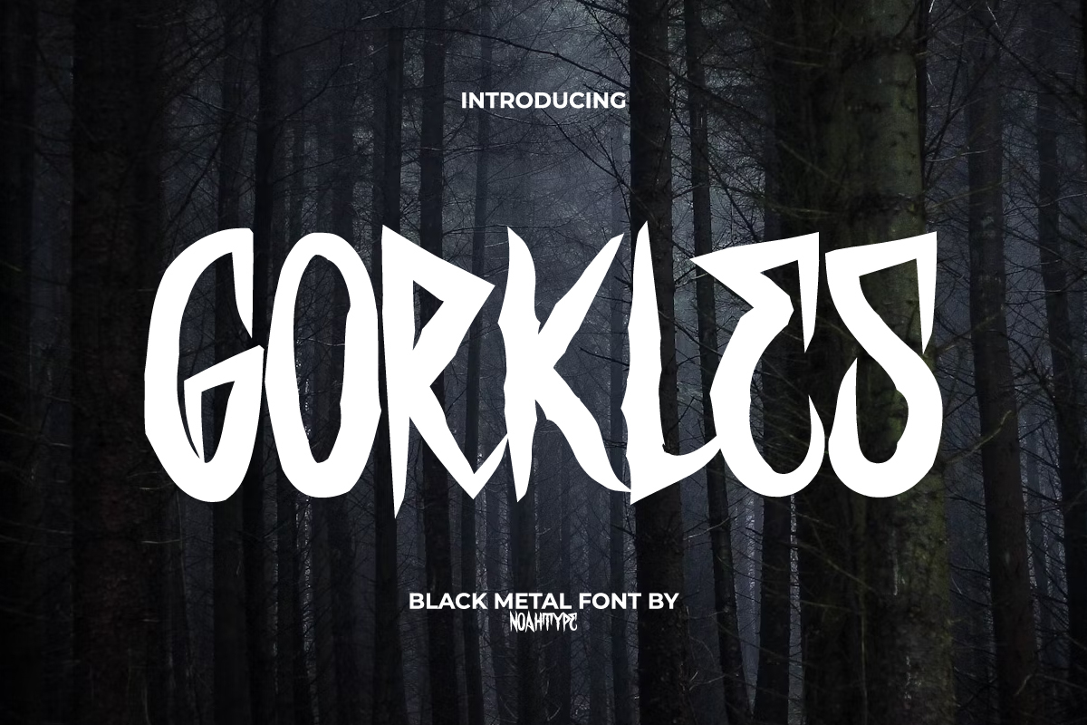 Gorkles Font | noahtype | FontSpace