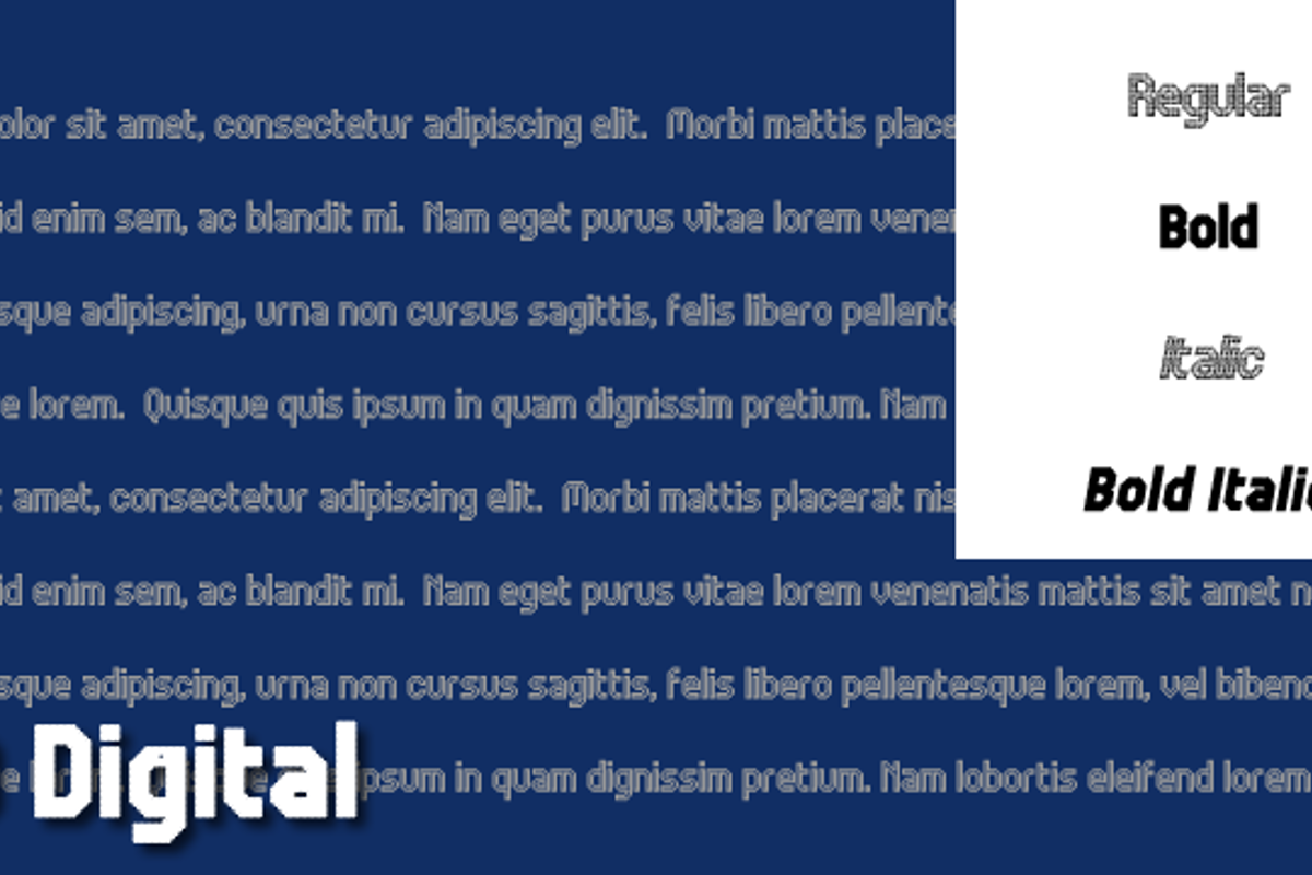 JD Digital Font - Free Download