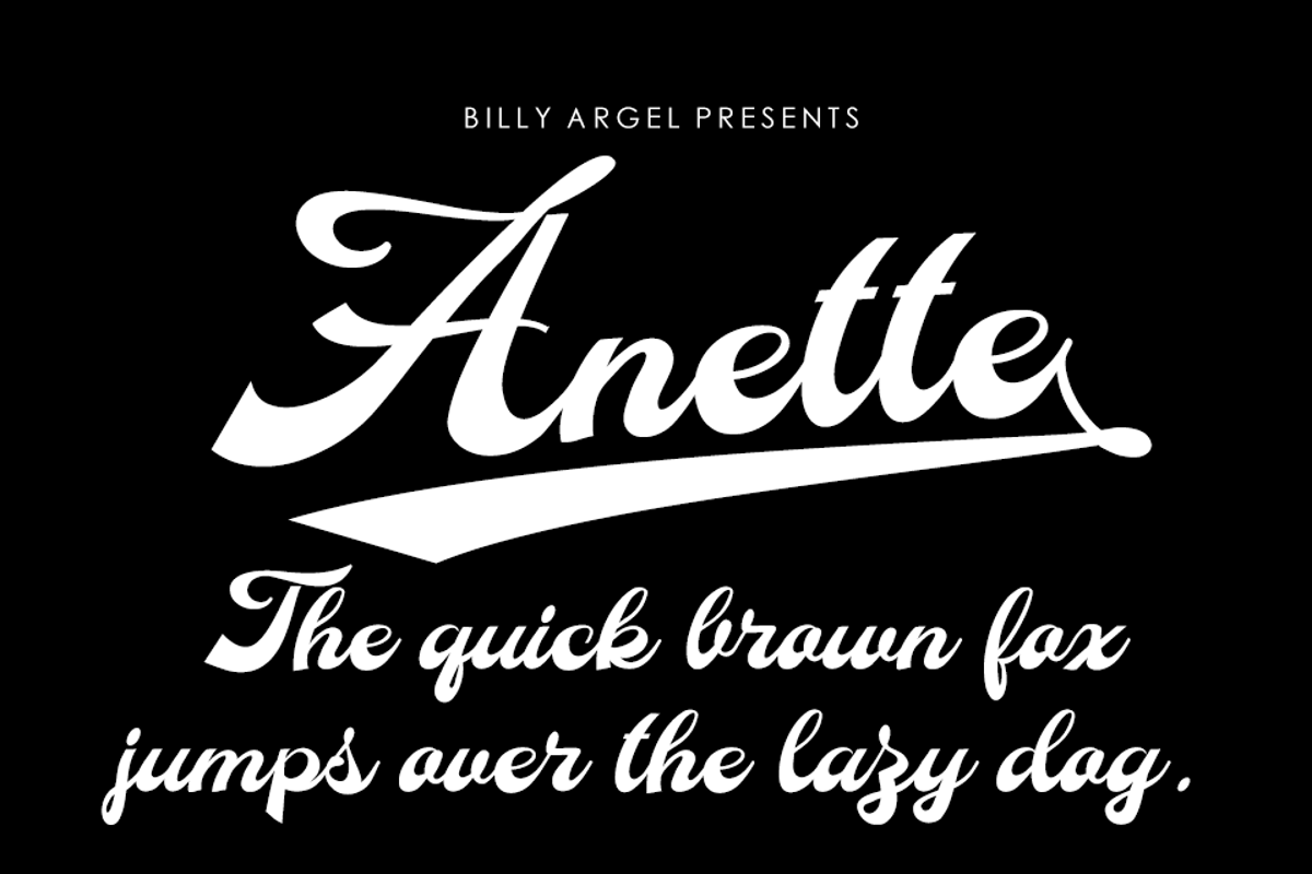 Anette Font | Billy Argel Fonts | FontSpace
