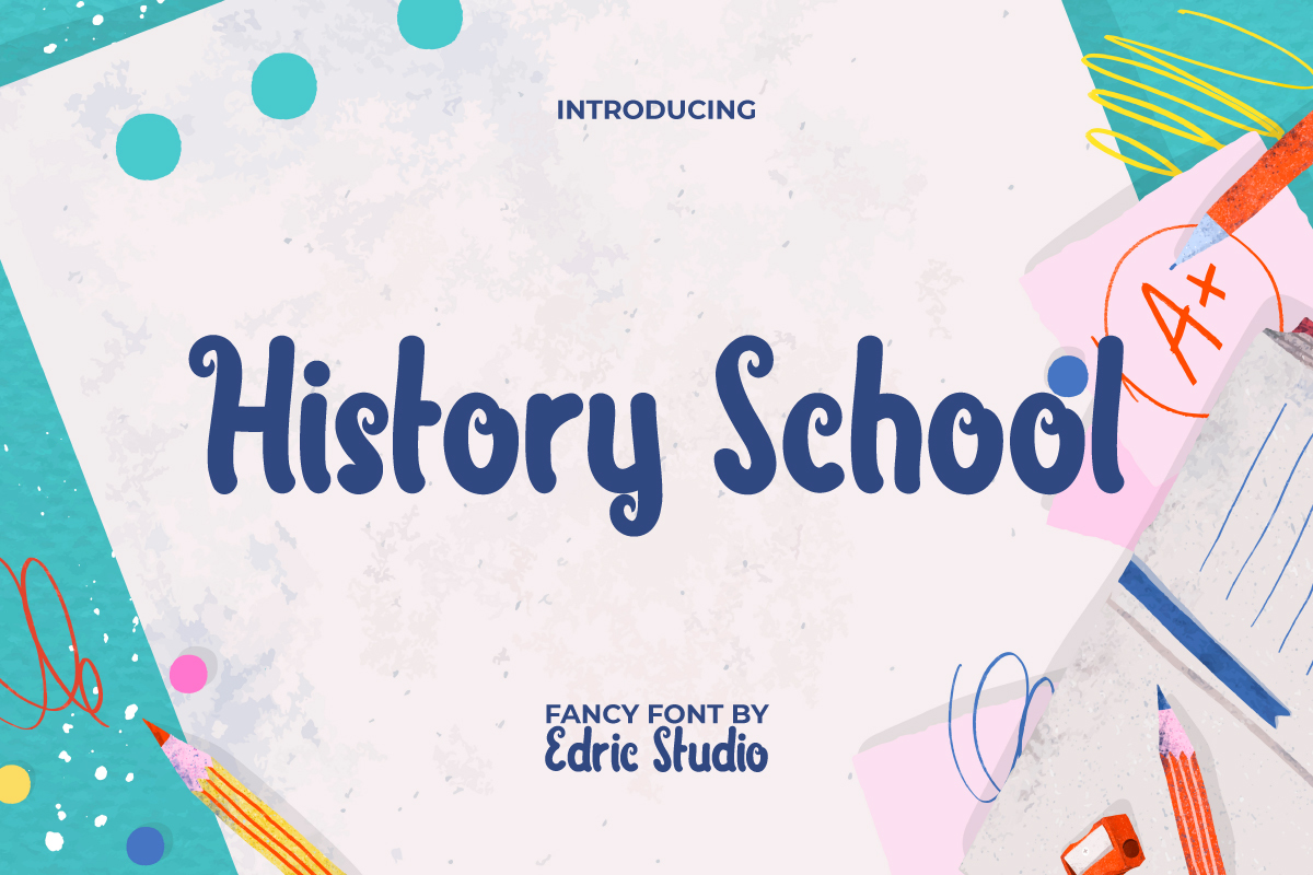 History School Font | Edric Studio | FontSpace
