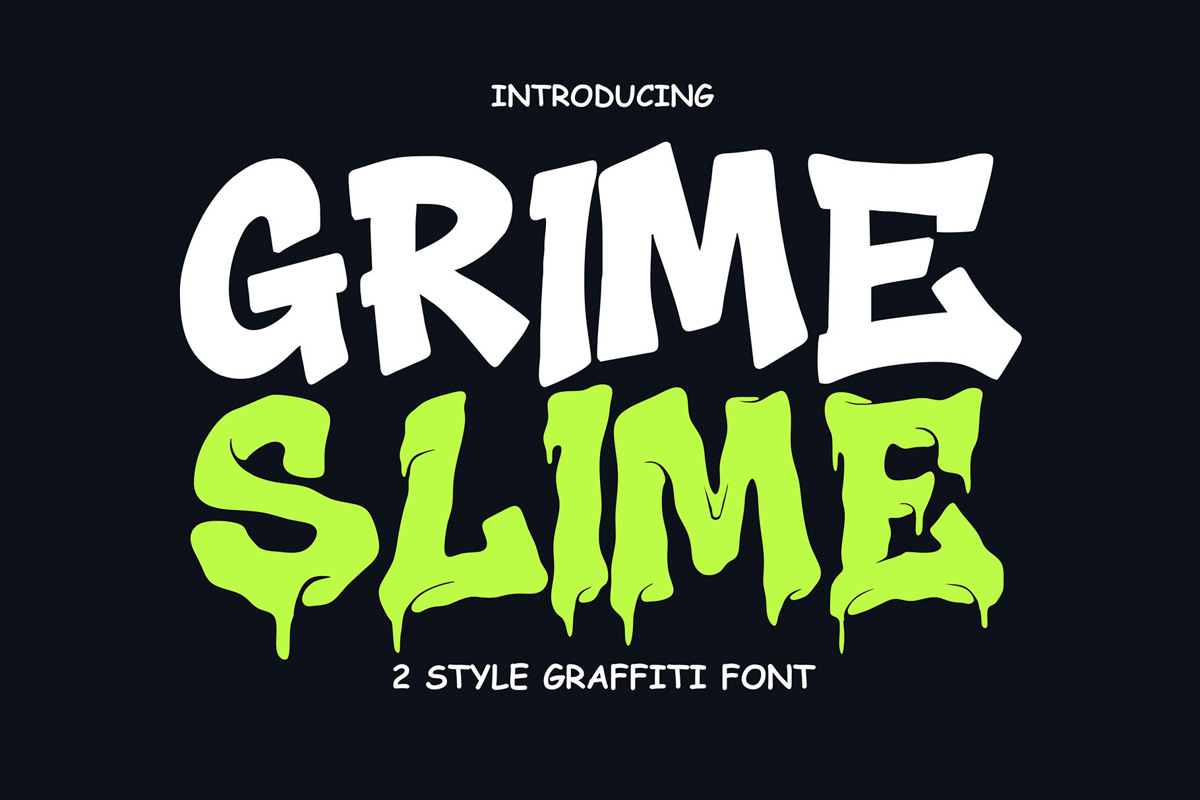 Grime Slime Font - Free Download