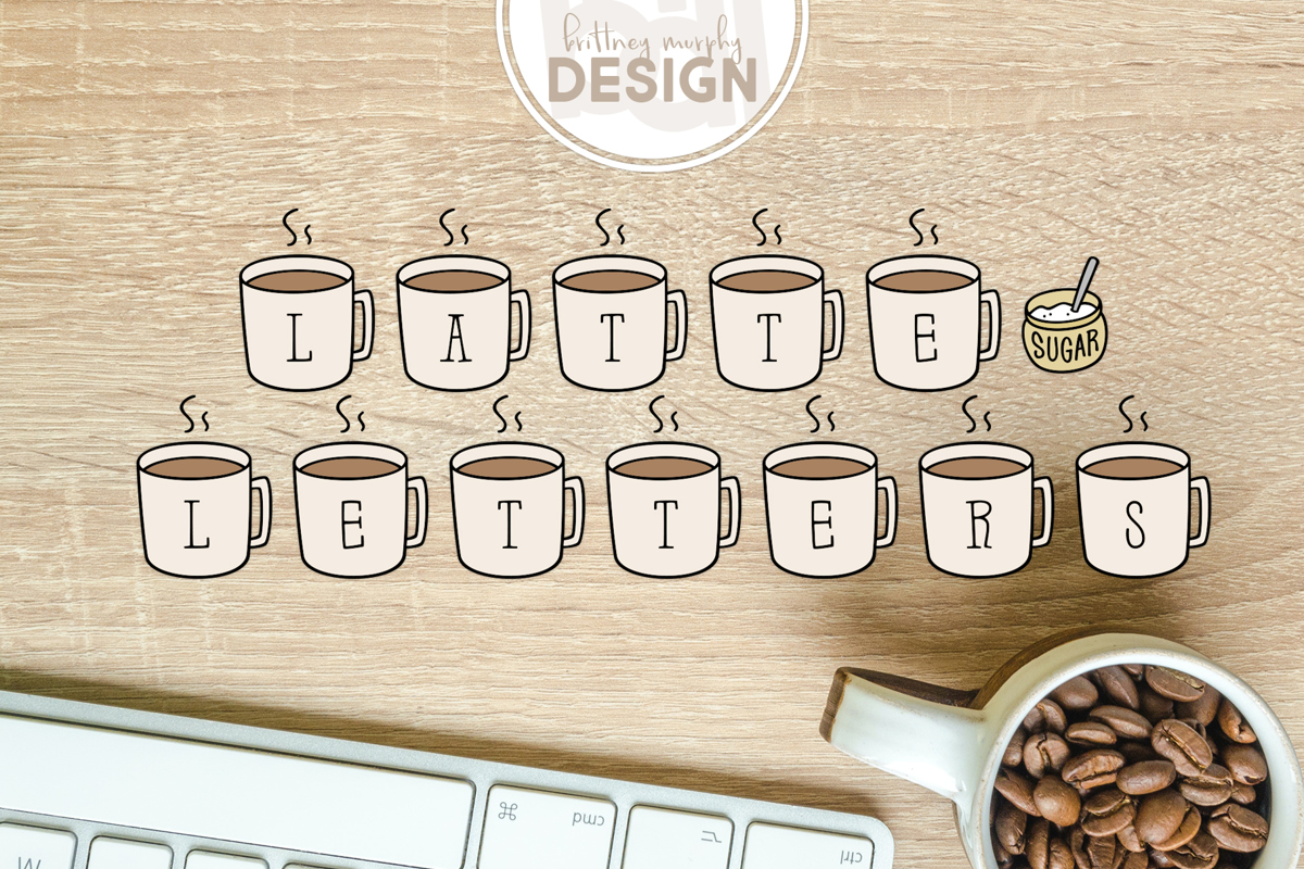 Latte Letters Font | Brittney Murphy Design | FontSpace