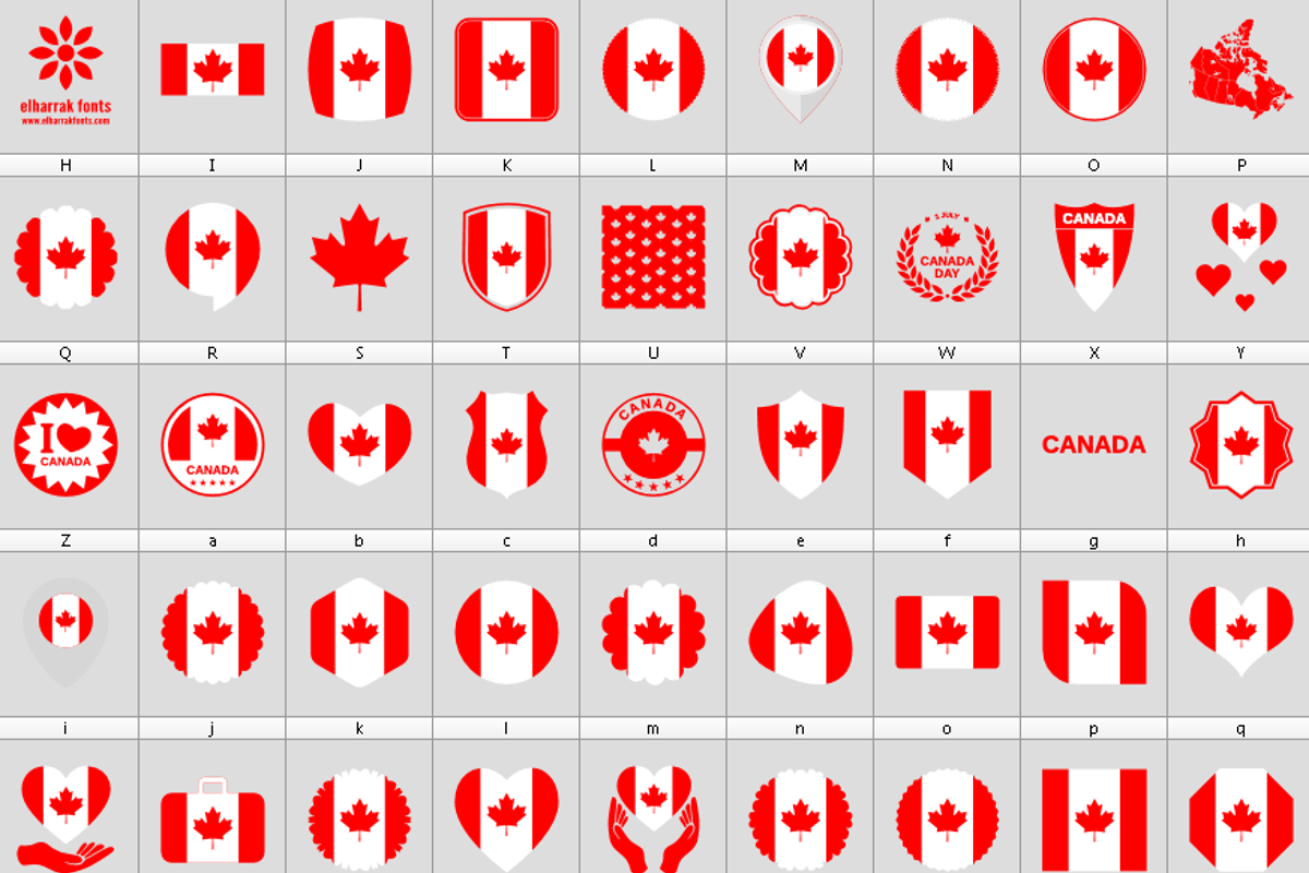 Font Canada Color | elharrak | FontSpace