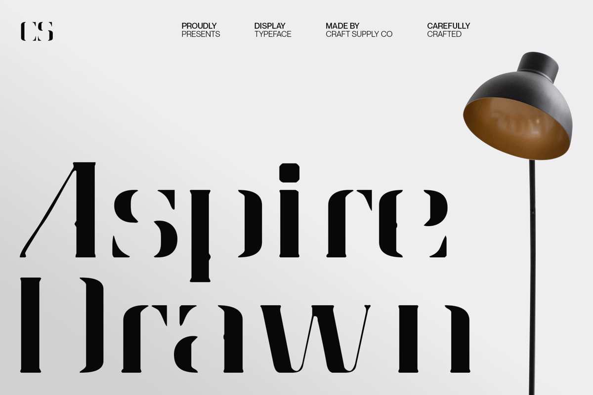 CS Aspire Drawn Font | craftsupplyco | FontSpace